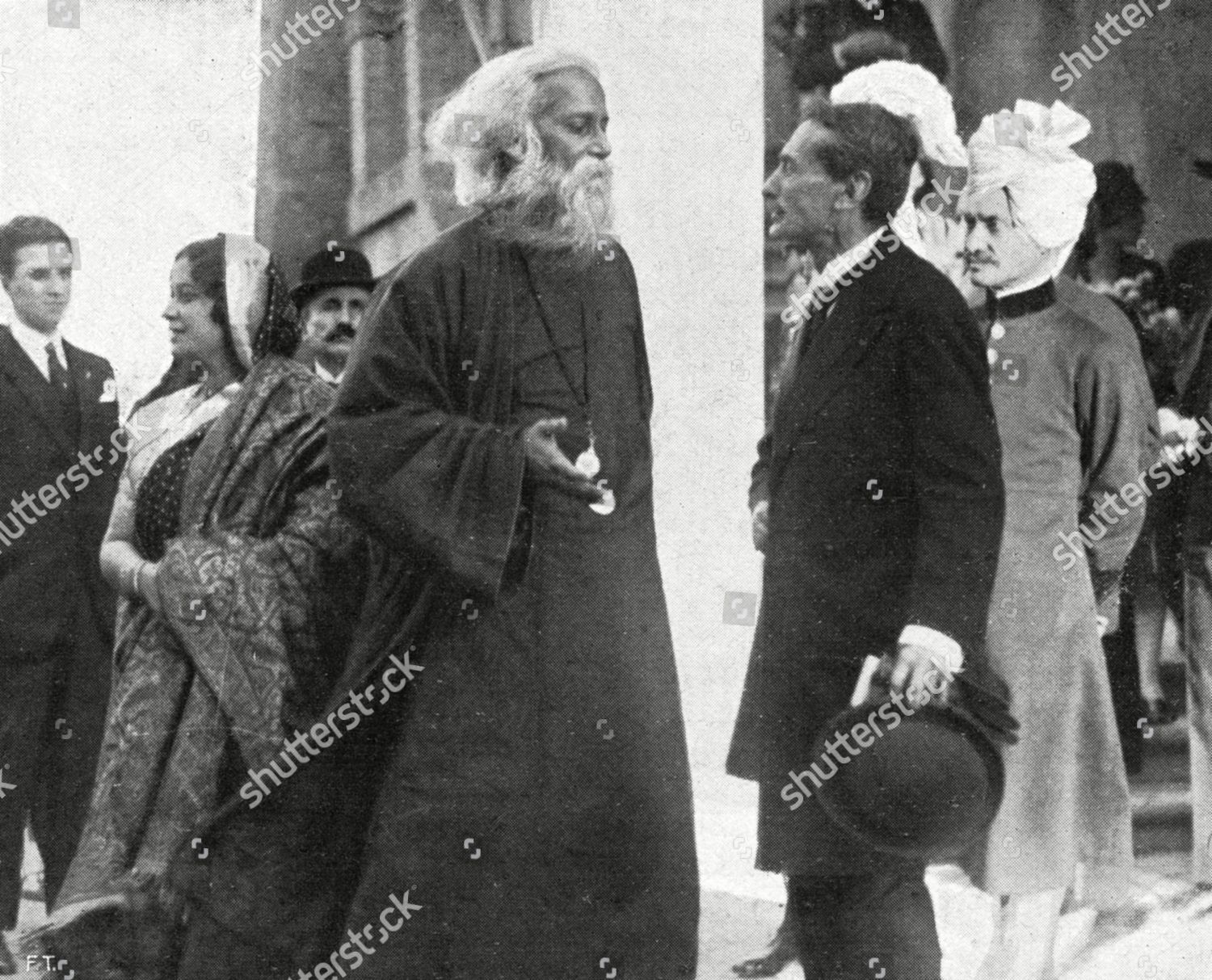 SIR RABINDRANATH TAGORE INDIAN WRITER SEEN Editorial Stock Photo ...