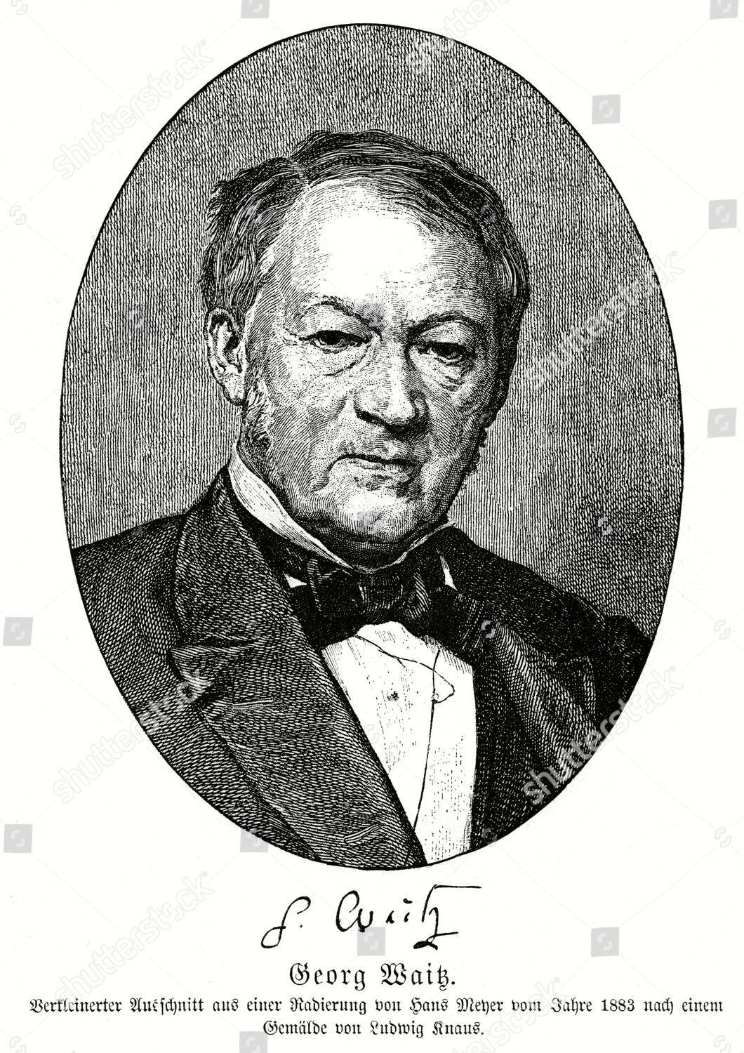 Georg Waitz German Historian 1813 1886 Editorial Stock Photo - Stock ...