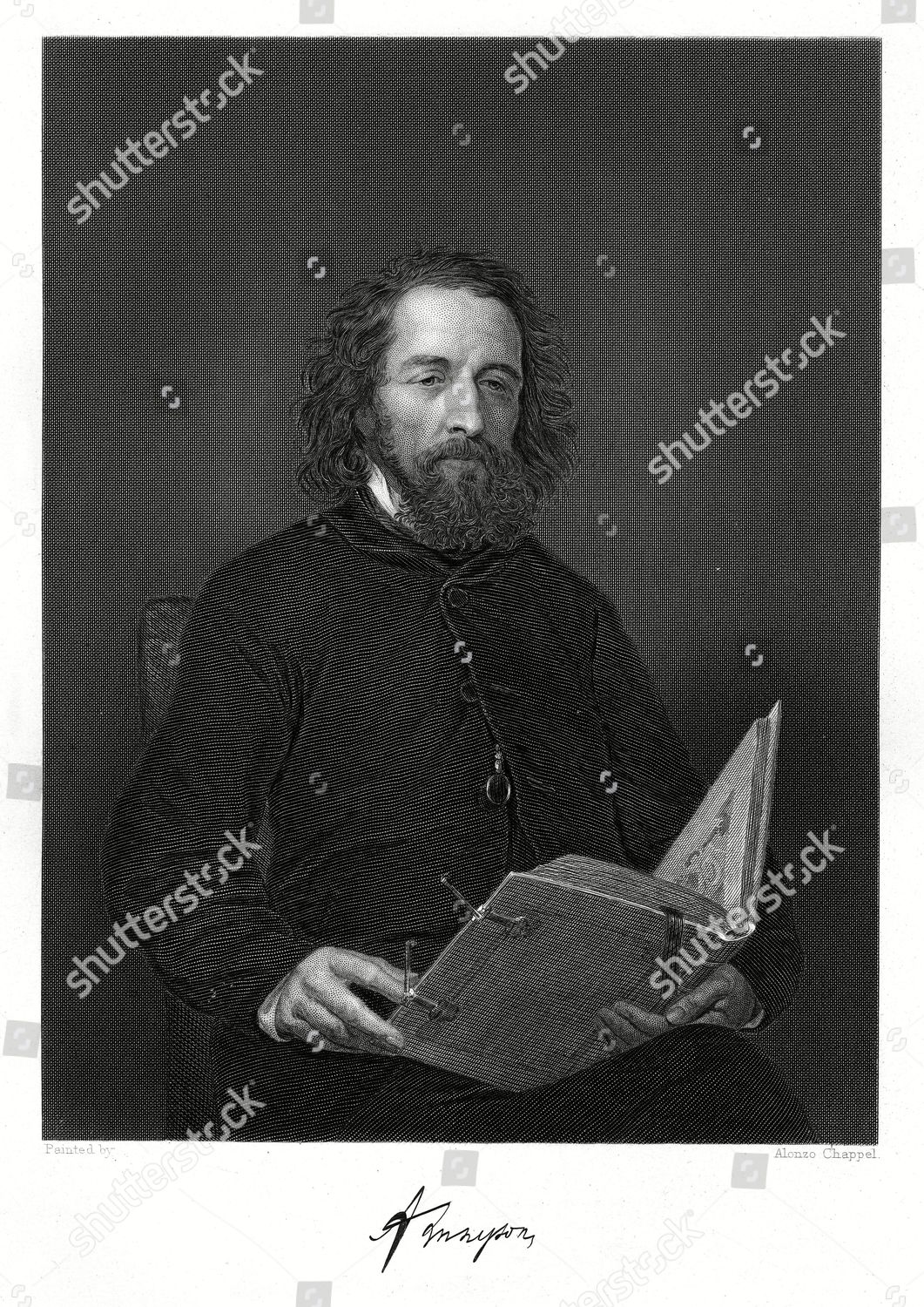 Alfred Lord Tennyson Writer Memoriam Lady Editorial Stock Photo - Stock ...