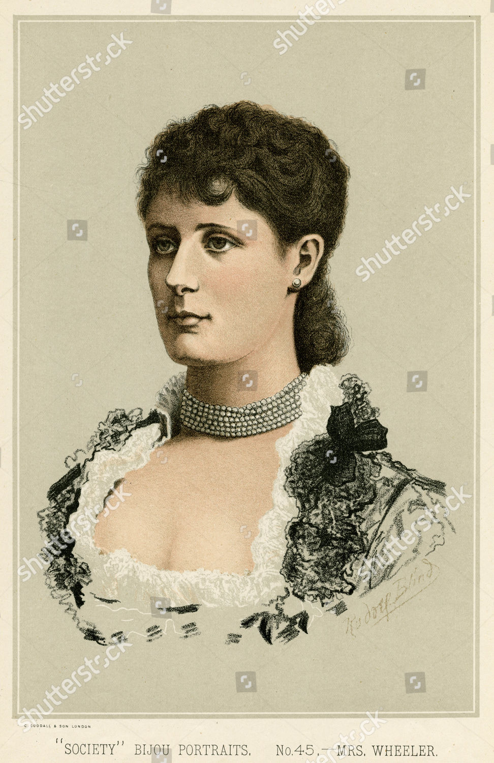 Mrs Wheeler Actress Circa 1883 Editorial Stock Photo - Stock Image ...