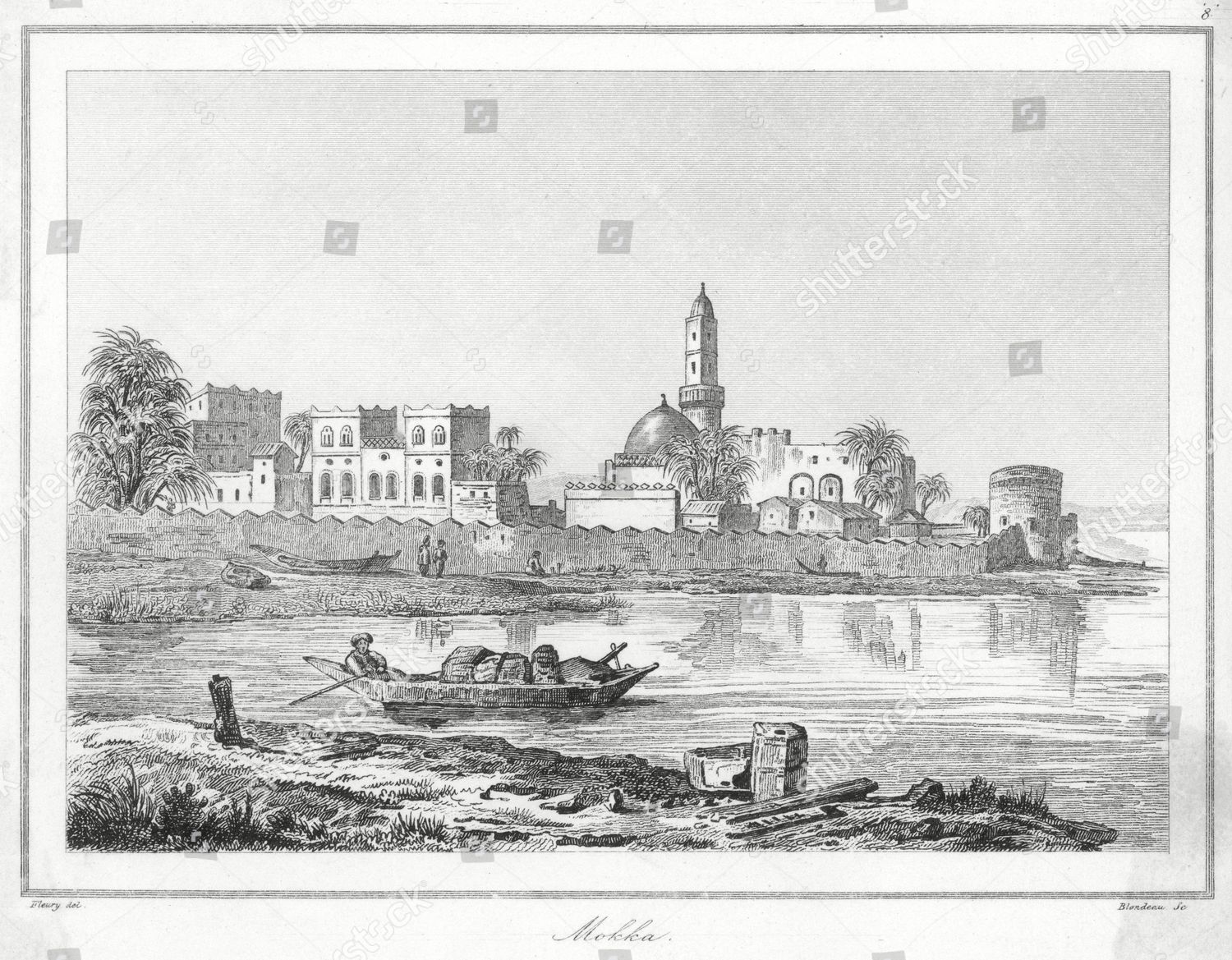 Mocha Yemen General View Across River Editorial Stock Photo - Stock ...