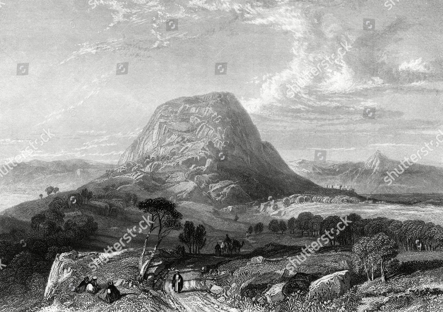 Distant View Mountain Location Many Interesting Editorial Stock Photo ...