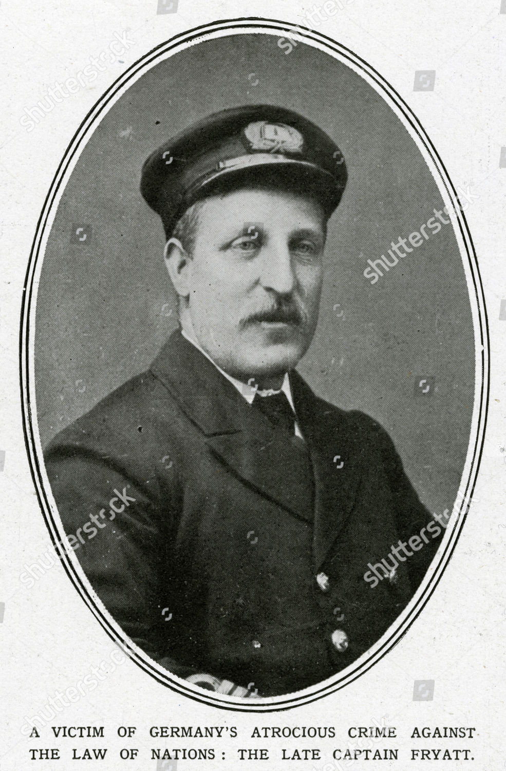 Captain Charles Fryatt 1872 1916 British Editorial Stock Photo - Stock ...