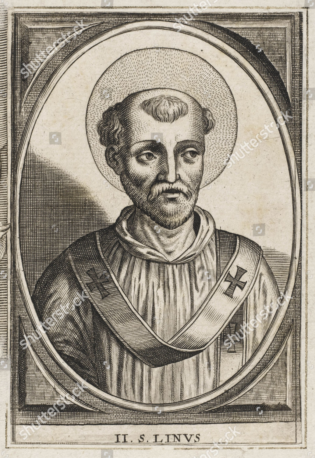 Pope Linus Second Pope Following Peter Editorial Stock Photo - Stock ...