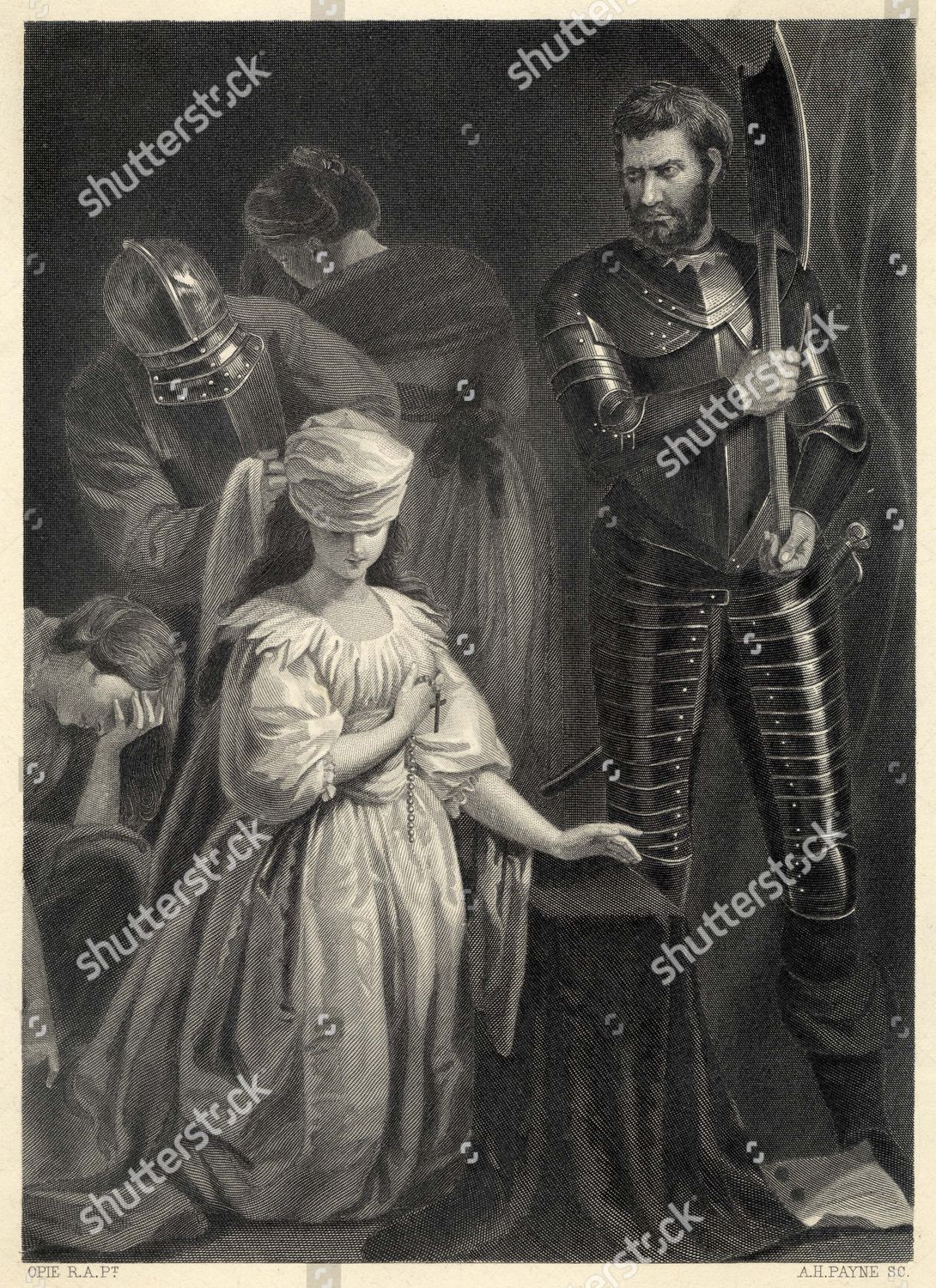 Execution Mary Queen Scots 1587 Editorial Stock Photo - Stock Image ...