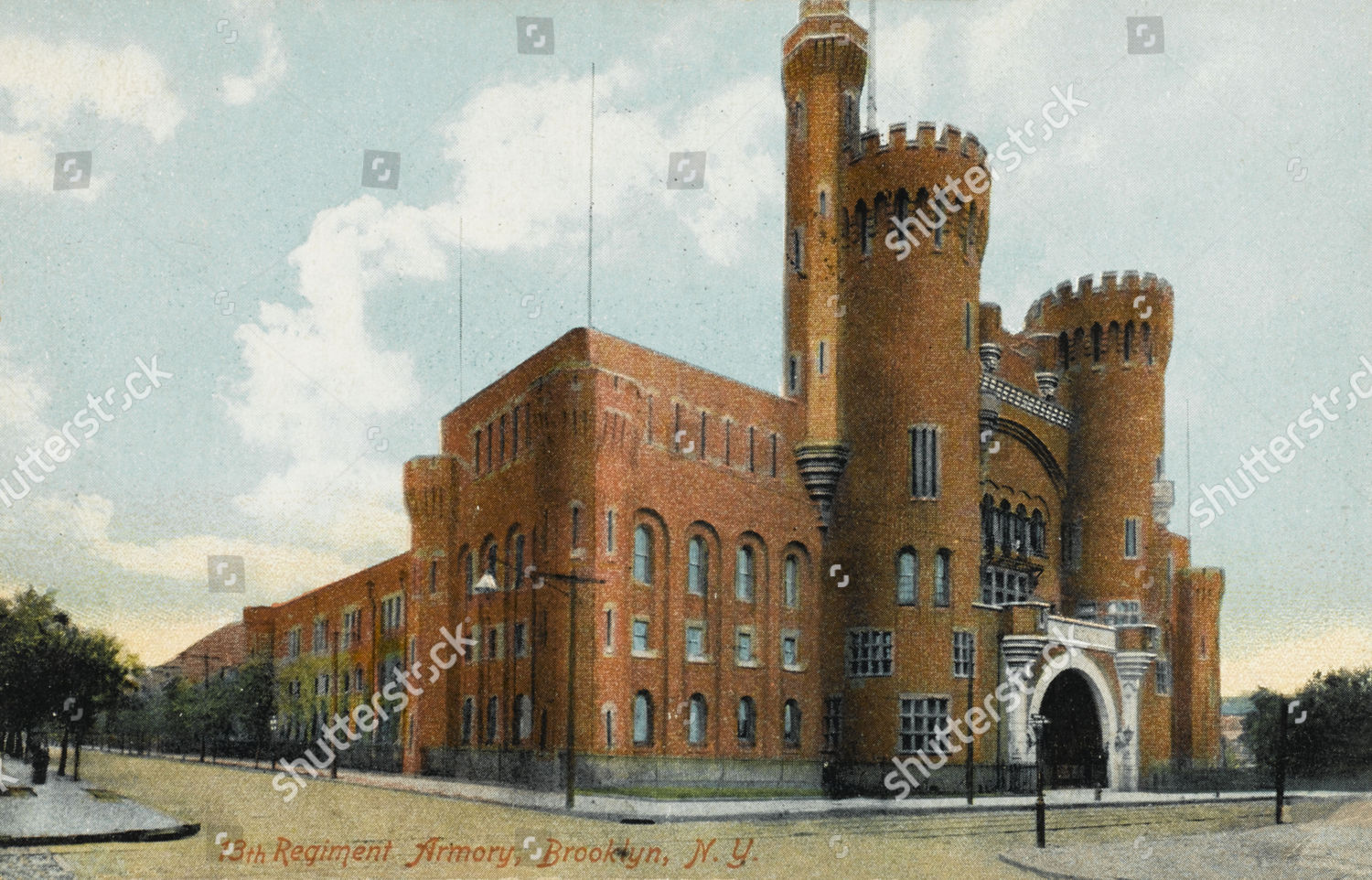 13th Regiment Armory Brooklyn New York Editorial Stock Photo - Stock ...
