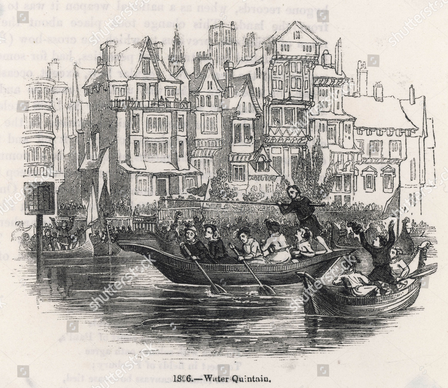 Medieval Game Water Quintain Medieval Editorial Stock Photo - Stock ...