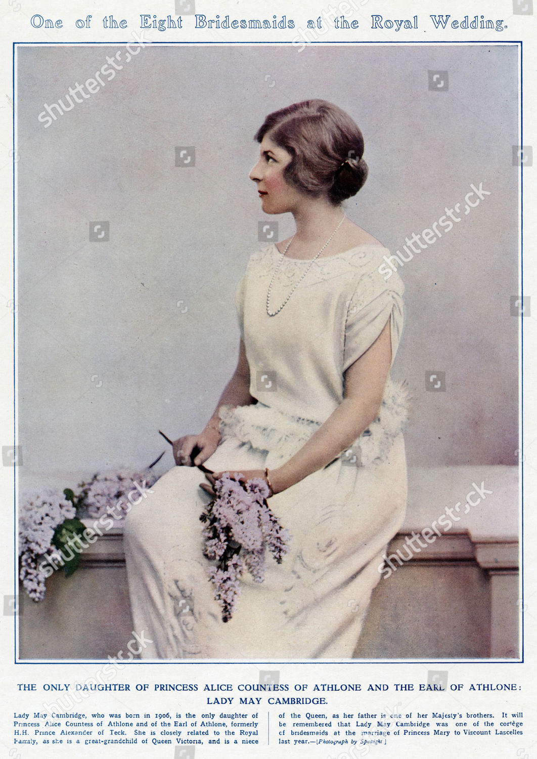 Lady May Cambridge 1906 1994 Later Editorial Stock Photo - Stock Image ...