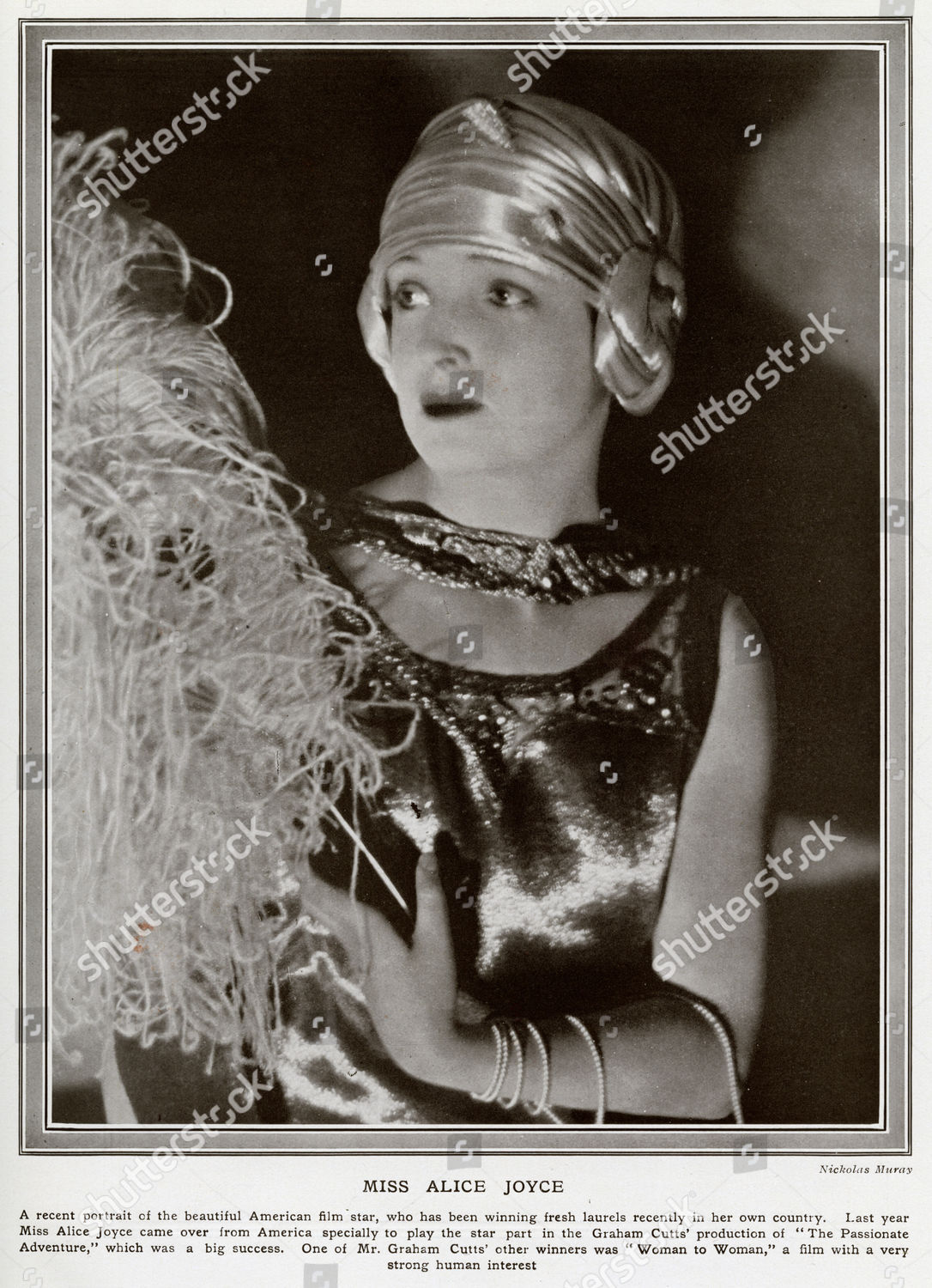 Alice Joyce 1890 1955 American Actress Editorial Stock Photo - Stock ...