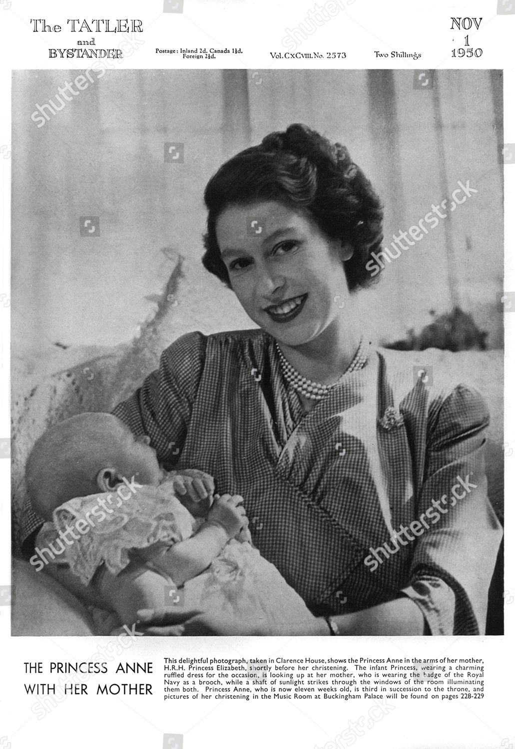 Princess Anne Arms Her Mother Queen Editorial Stock Photo - Stock Image ...