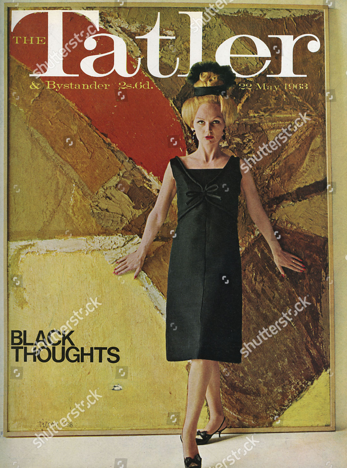 Front Cover Tatler Featuring Model Wearing Editorial Stock Photo ...