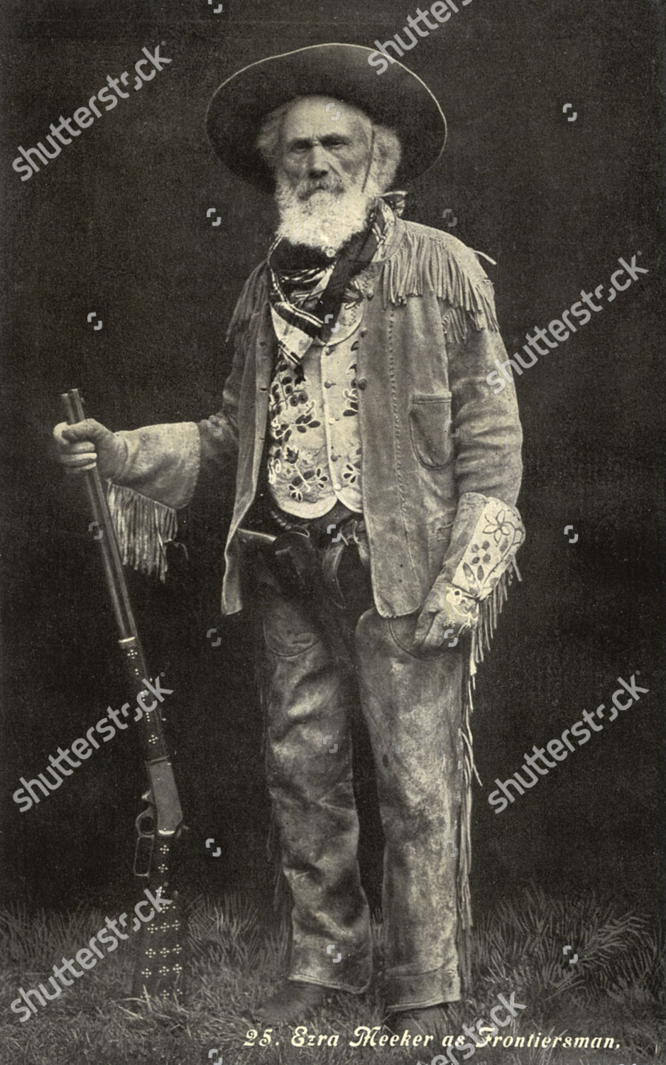 Ezra Meeker Selfappointed Champion Oregon Trail Editorial Stock Photo ...