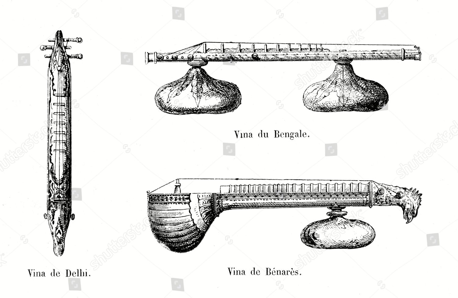 Three Indian String Instruments Bengal Delhi Editorial Stock Photo ...