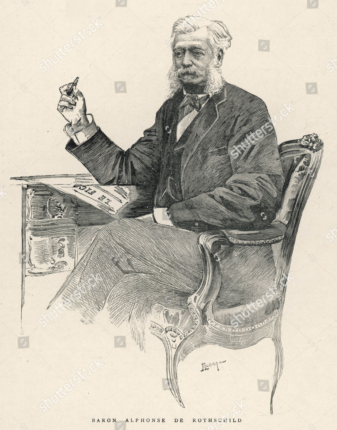Alphonse De Rothschild Member French Branch Editorial Stock Photo ...