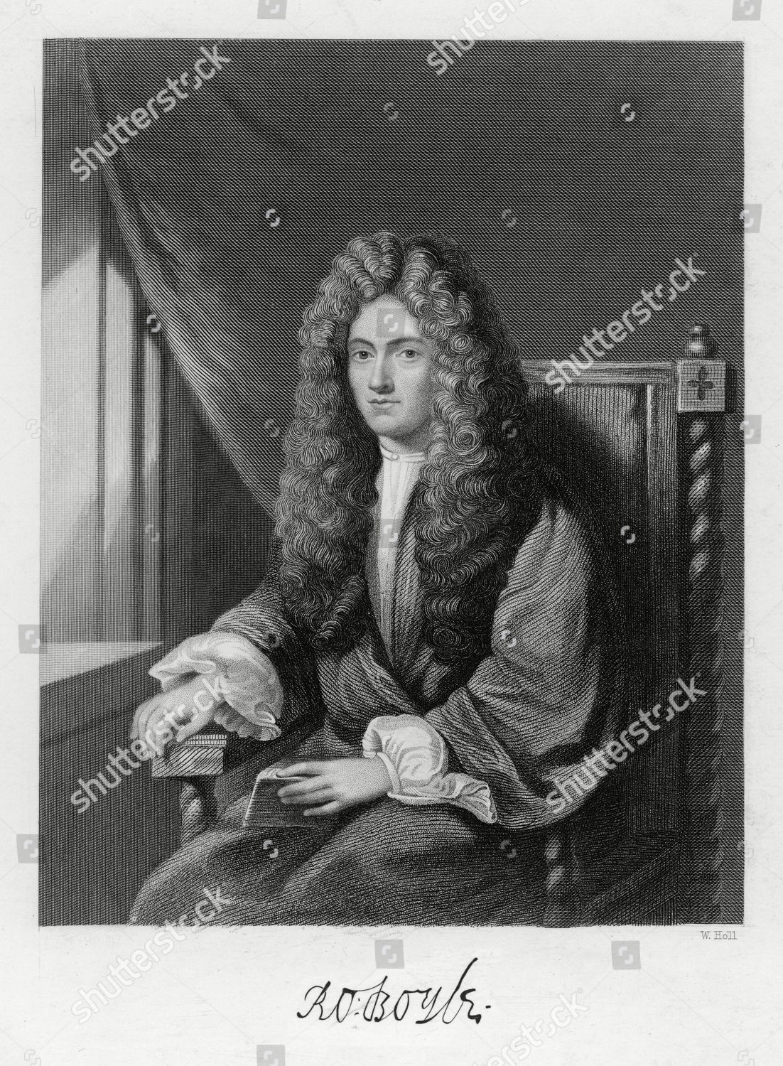 Robert Boyle Irish Scientist Propounder Boyles Editorial Stock Photo ...