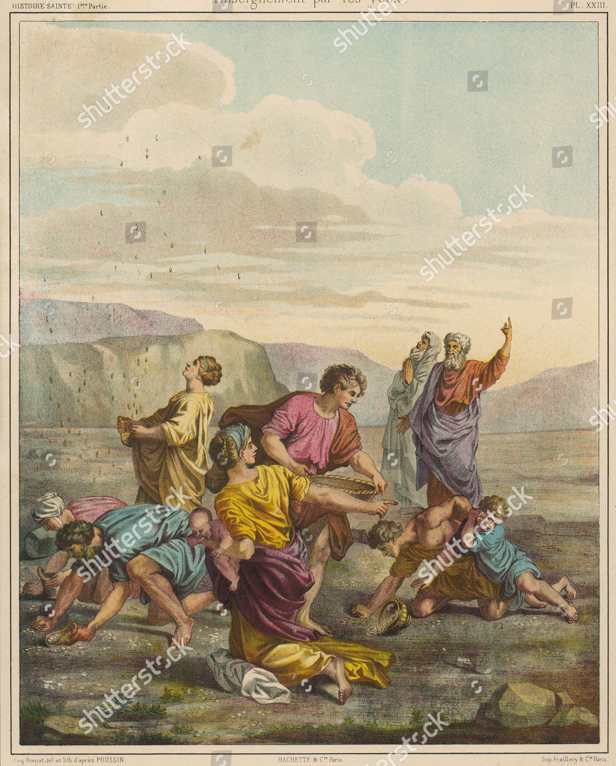 During Exodus Hungry Israelites Sustained Manna Editorial Stock Photo ...