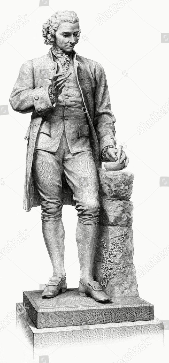 Joseph Priestley Fulllength Statue English Chemist Editorial Stock ...