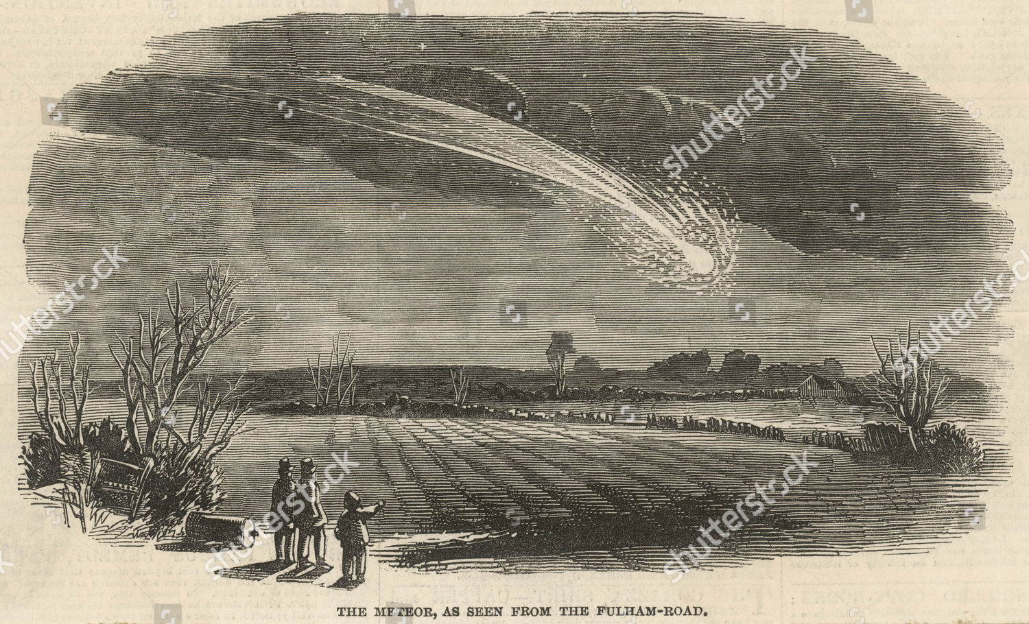 Meteor Seen Above Fields Fulham Road Editorial Stock Photo - Stock ...