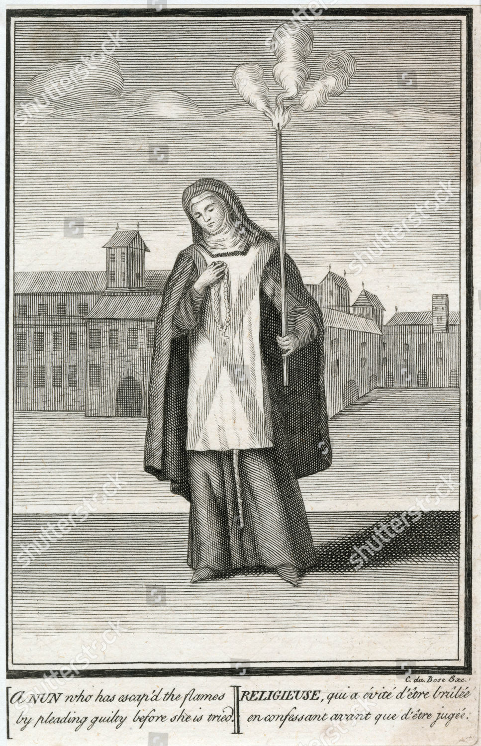 Inquisition Victim Nun Wears San Benito Editorial Stock Photo - Stock ...
