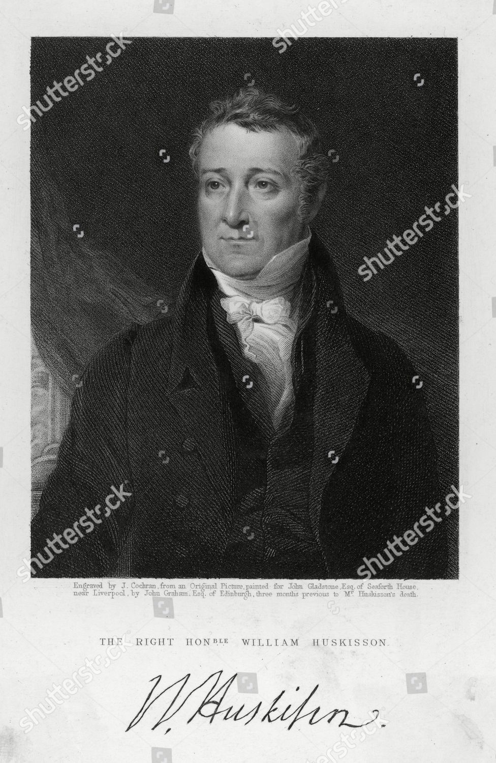 William Huskisson English Politician Britains First Editorial Stock ...