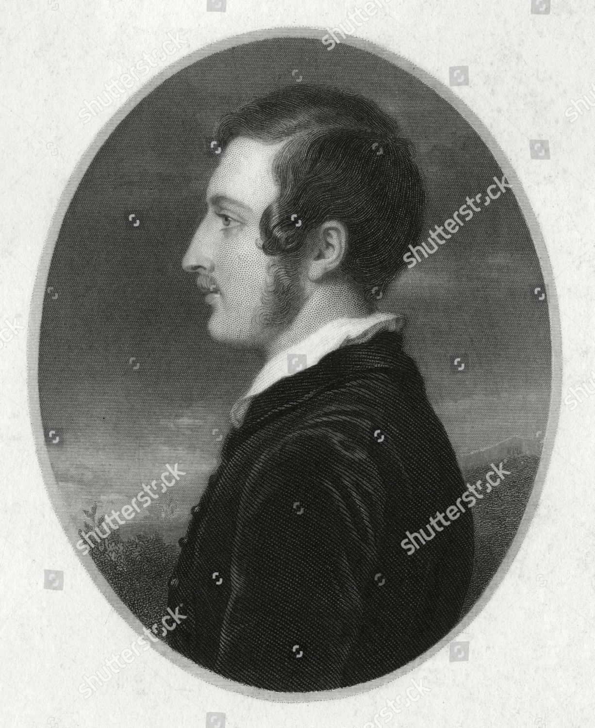 Prince Albert Consort Queen Victoria Profile Editorial Stock Photo ...