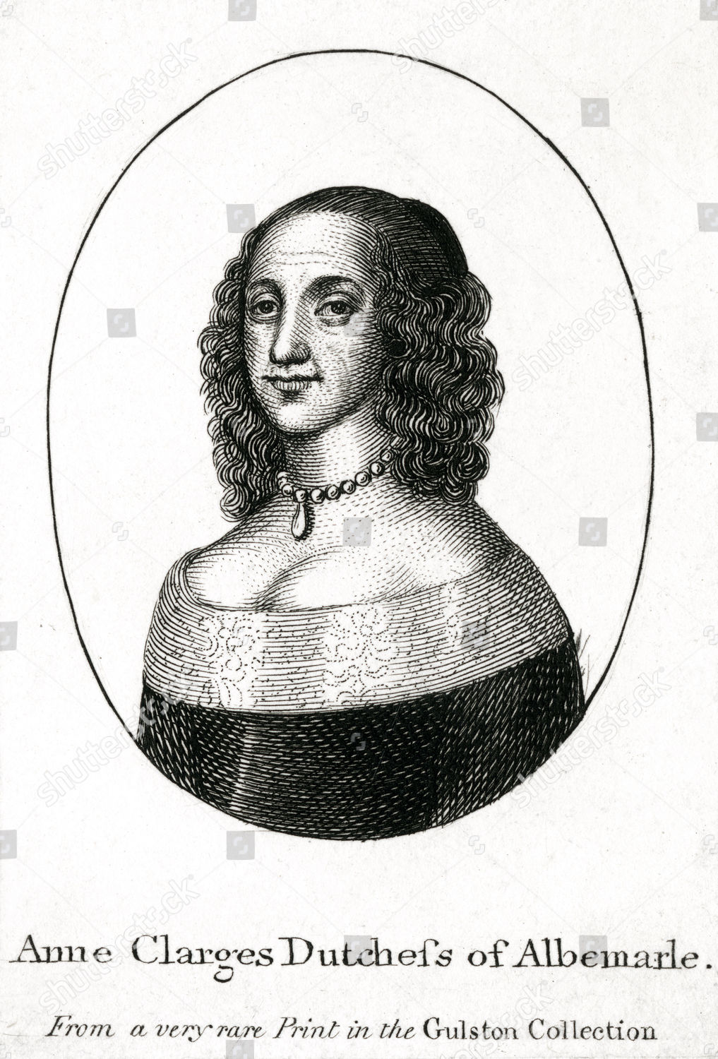 Anne Clarges Duchess Albemarle Wife George Editorial Stock Photo ...