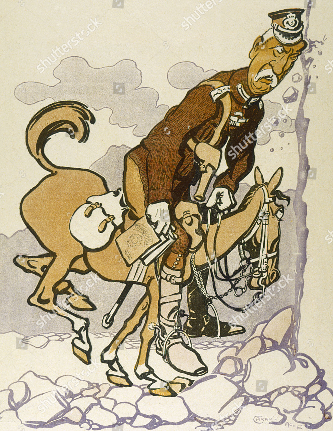 Cartoons British General On Reconnaissance During Editorial Stock Photo ...