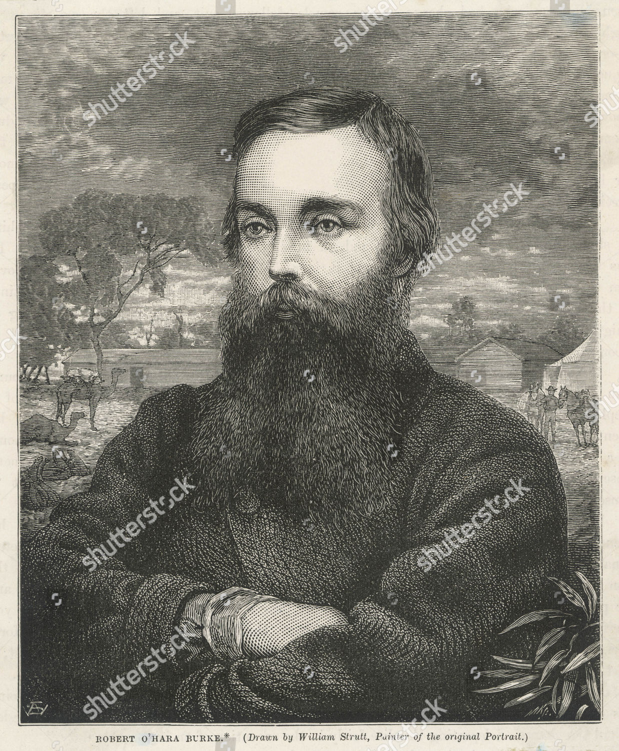 Robert Ohara Burke Irish Explorer Australia Editorial Stock Photo ...