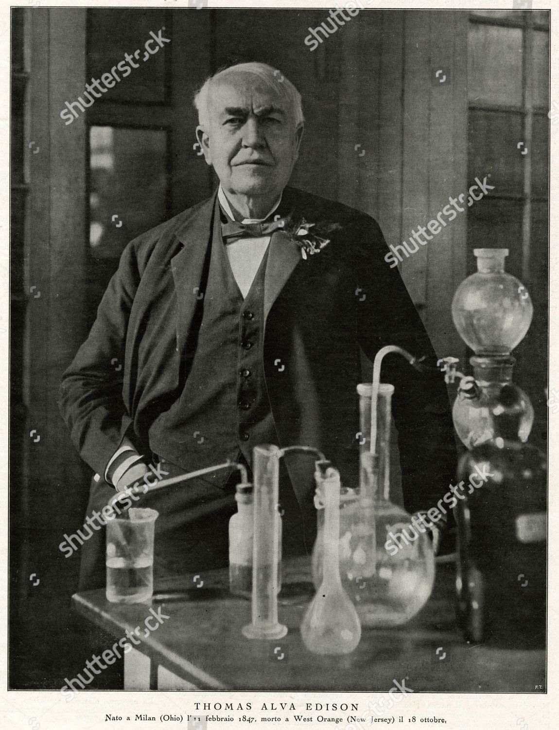 Thomas Alva Edison American Inventor On Editorial Stock Photo - Stock ...