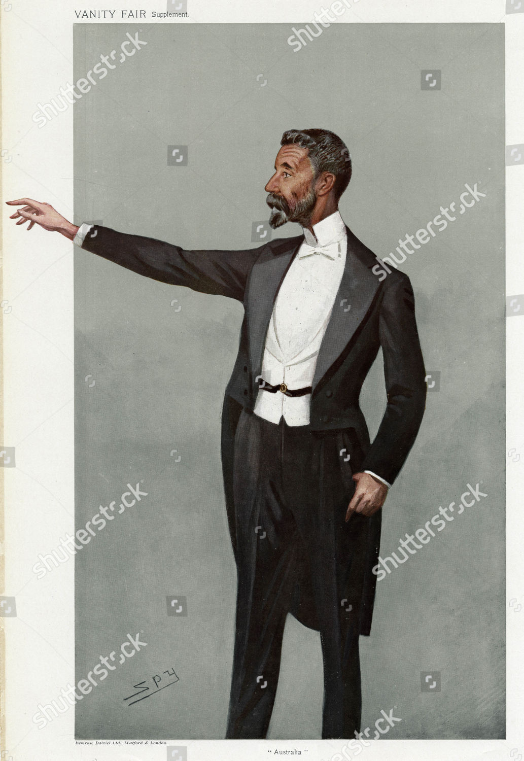 Alfred Deakin Australian Politician 1856 1919 Editorial Stock Photo ...