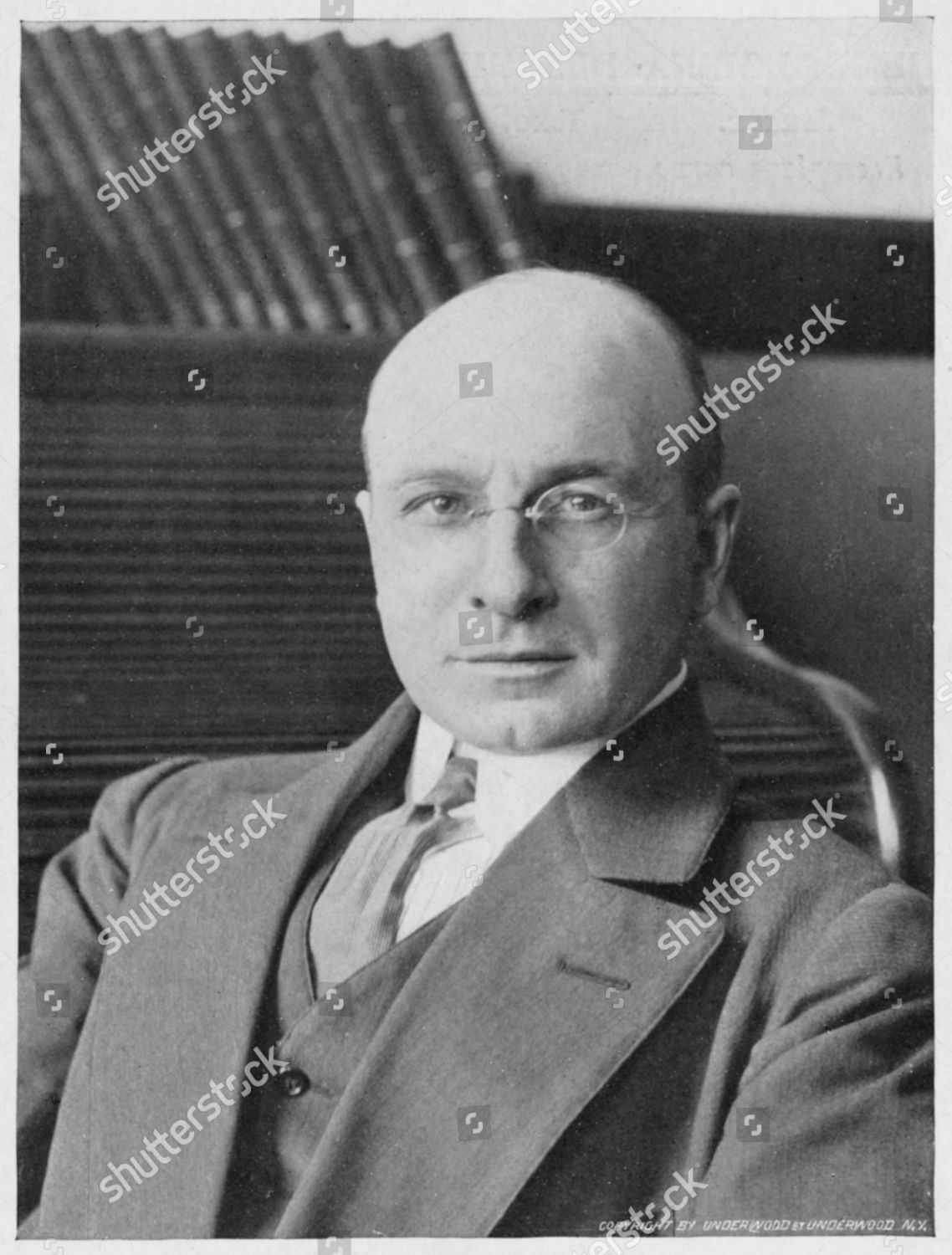 Alexis Carrel French Surgeon Biologist 1912 Editorial Stock Photo ...