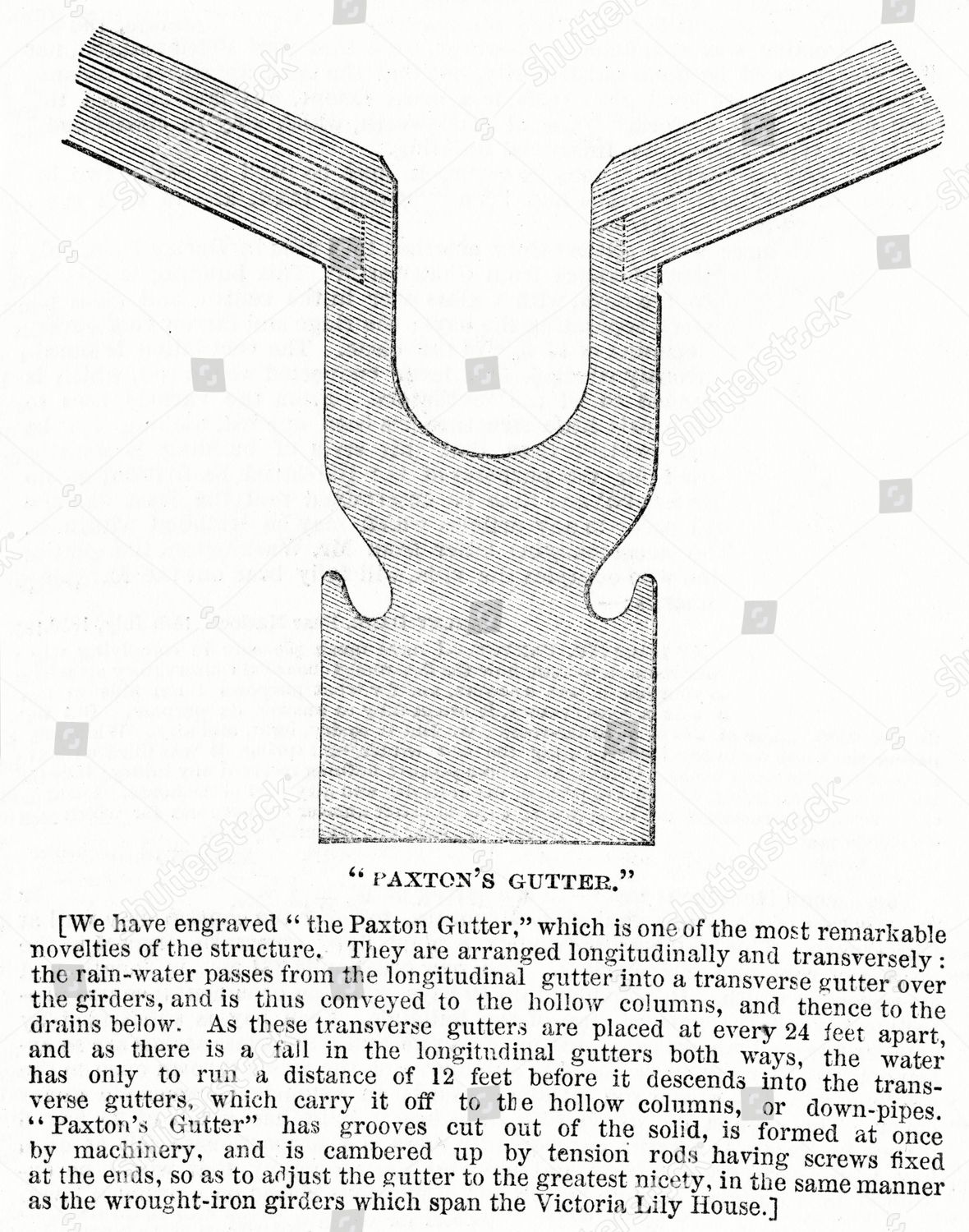 Paxtons Gutter Novel Innovation Used Construction Editorial Stock Photo ...