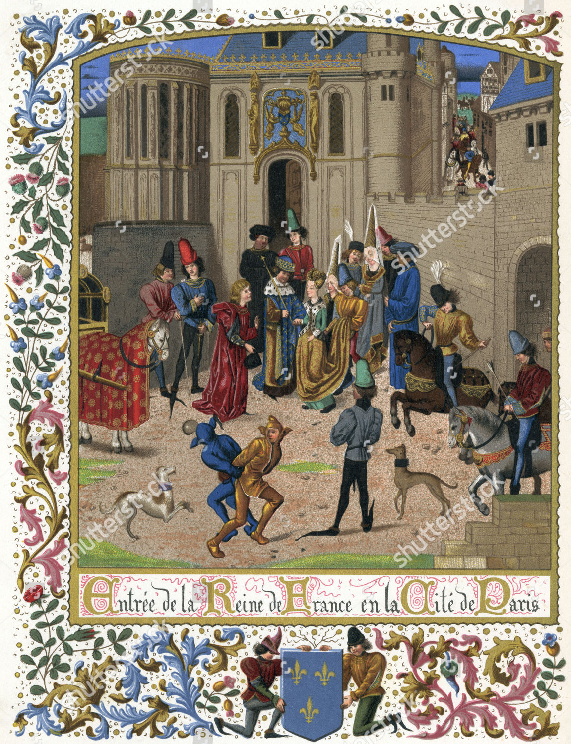 Queen France Isabeau De Baviere Enters Editorial Stock Photo - Stock ...