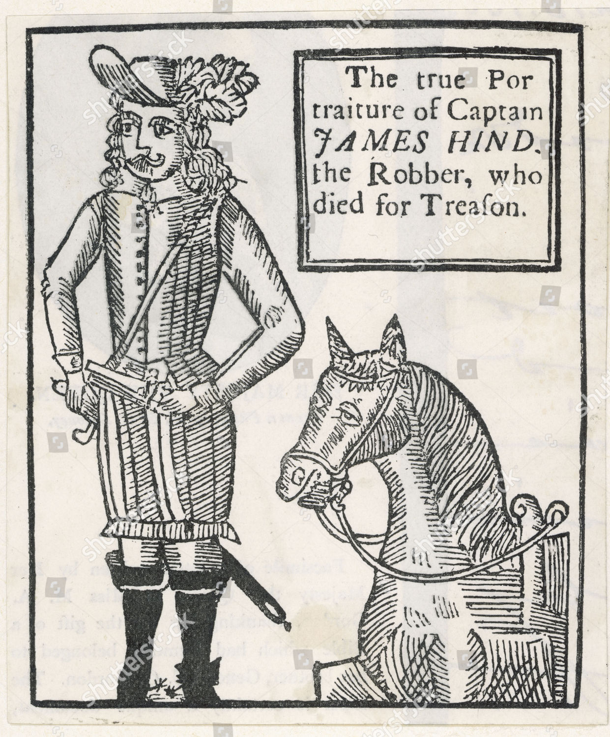 Captain James Hind Highwayman Royalist Executed Editorial Stock Photo ...