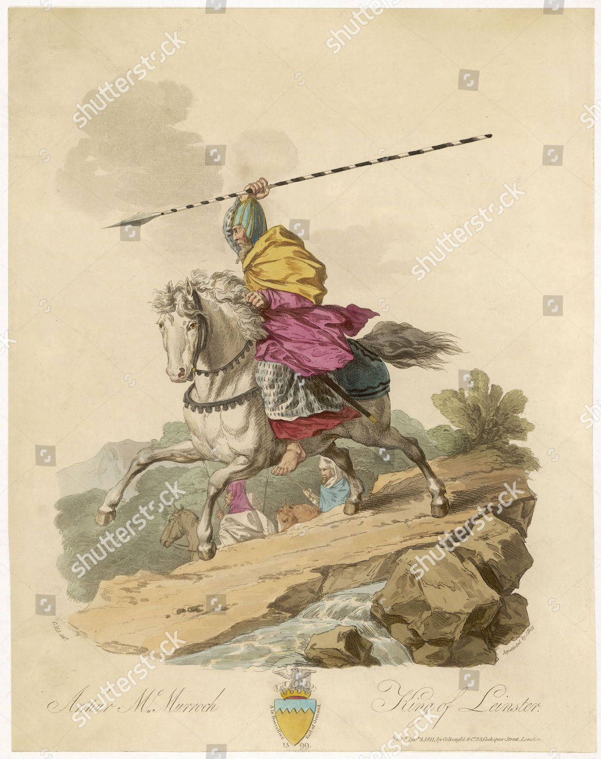 Arthur Macmurrough King Leinster Irish Chieftain Editorial Stock Photo ...