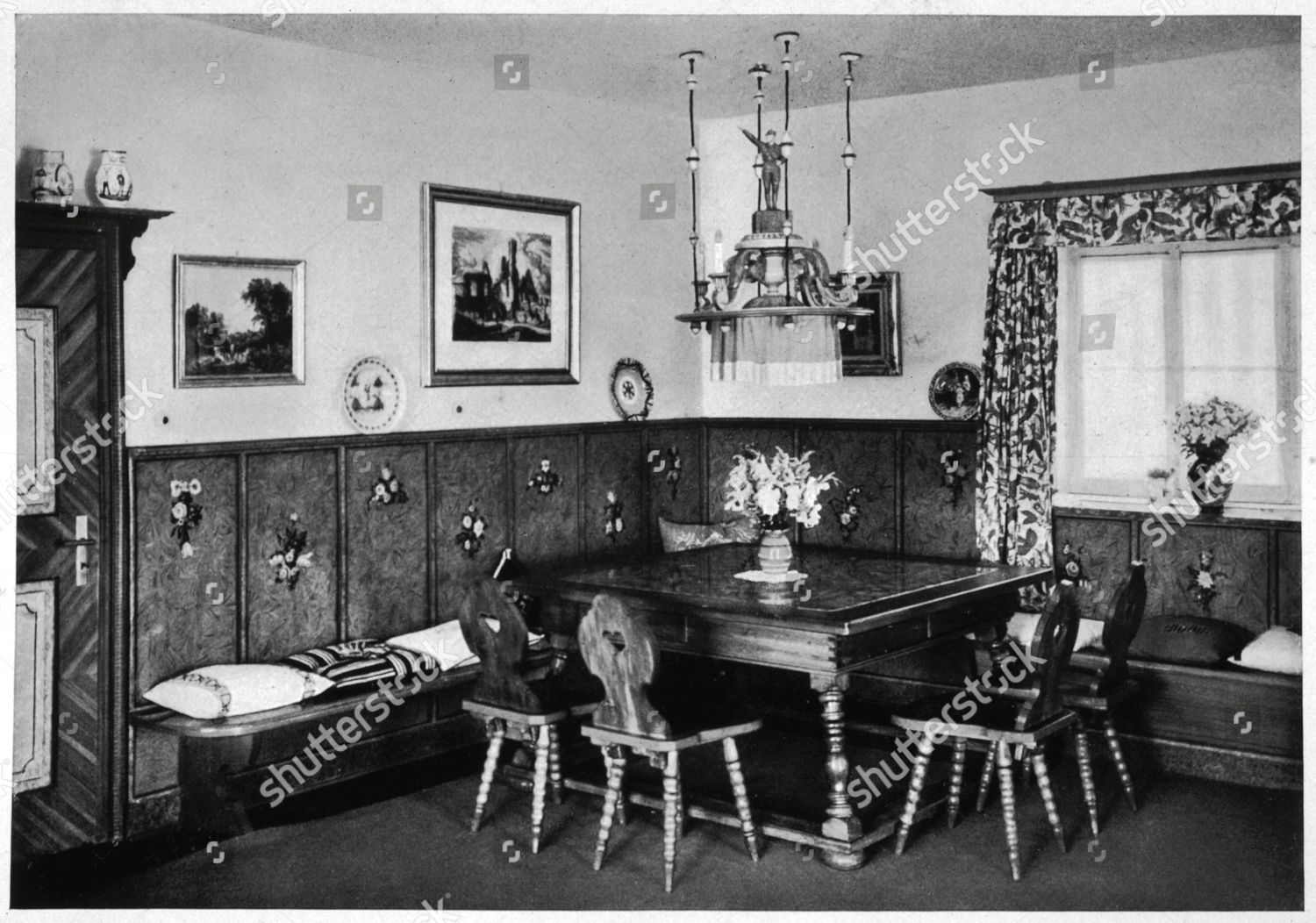 Adolf Hitler Home Berchtesgaden Obersalzburg Dining Editorial Stock ...