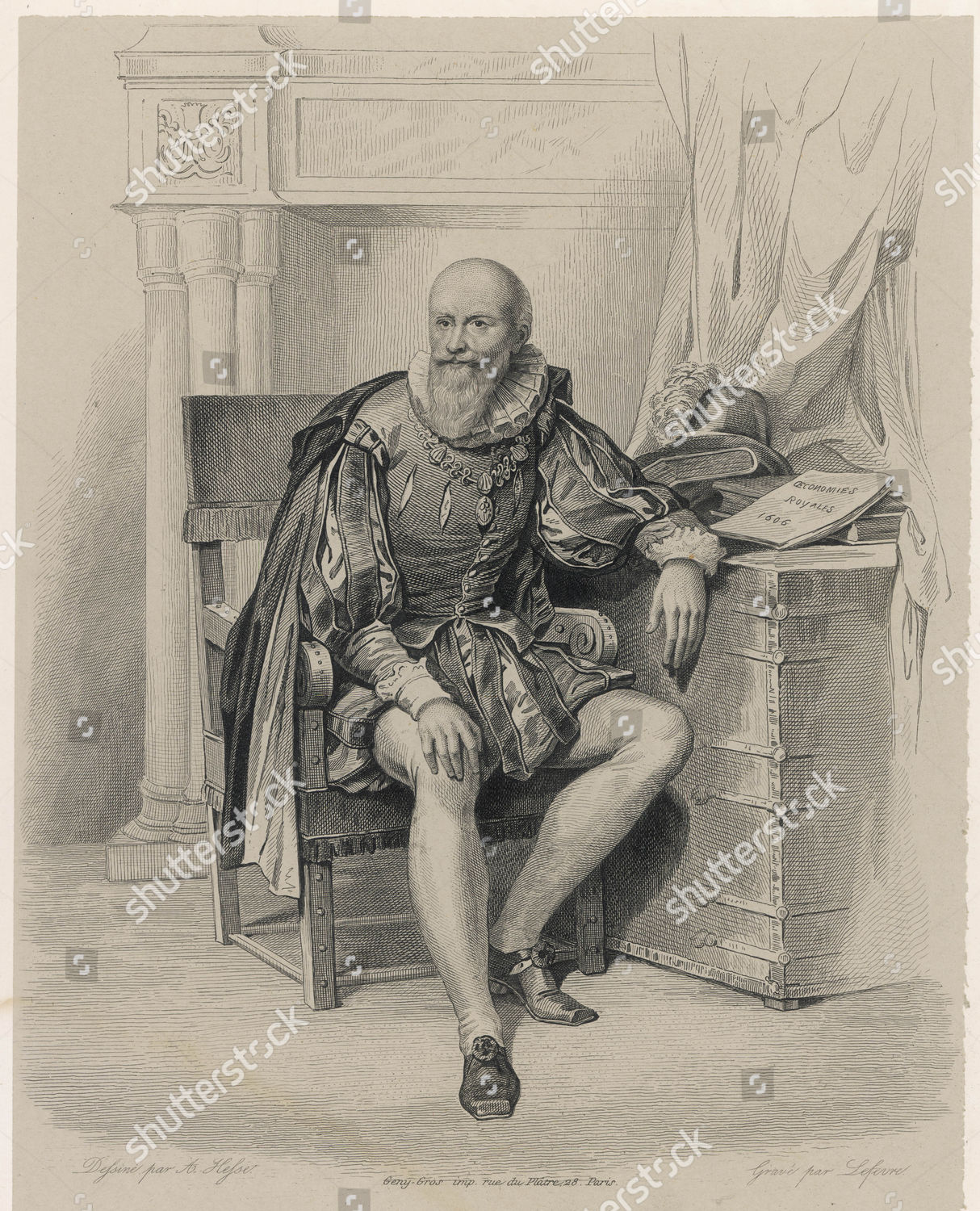 Maximilien De Bethune Duc De Sully Editorial Stock Photo - Stock Image ...