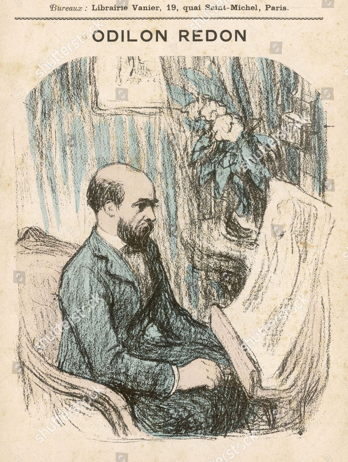 Odilon Redon French Painter Lithographer Engraver Editorial Stock Photo ...