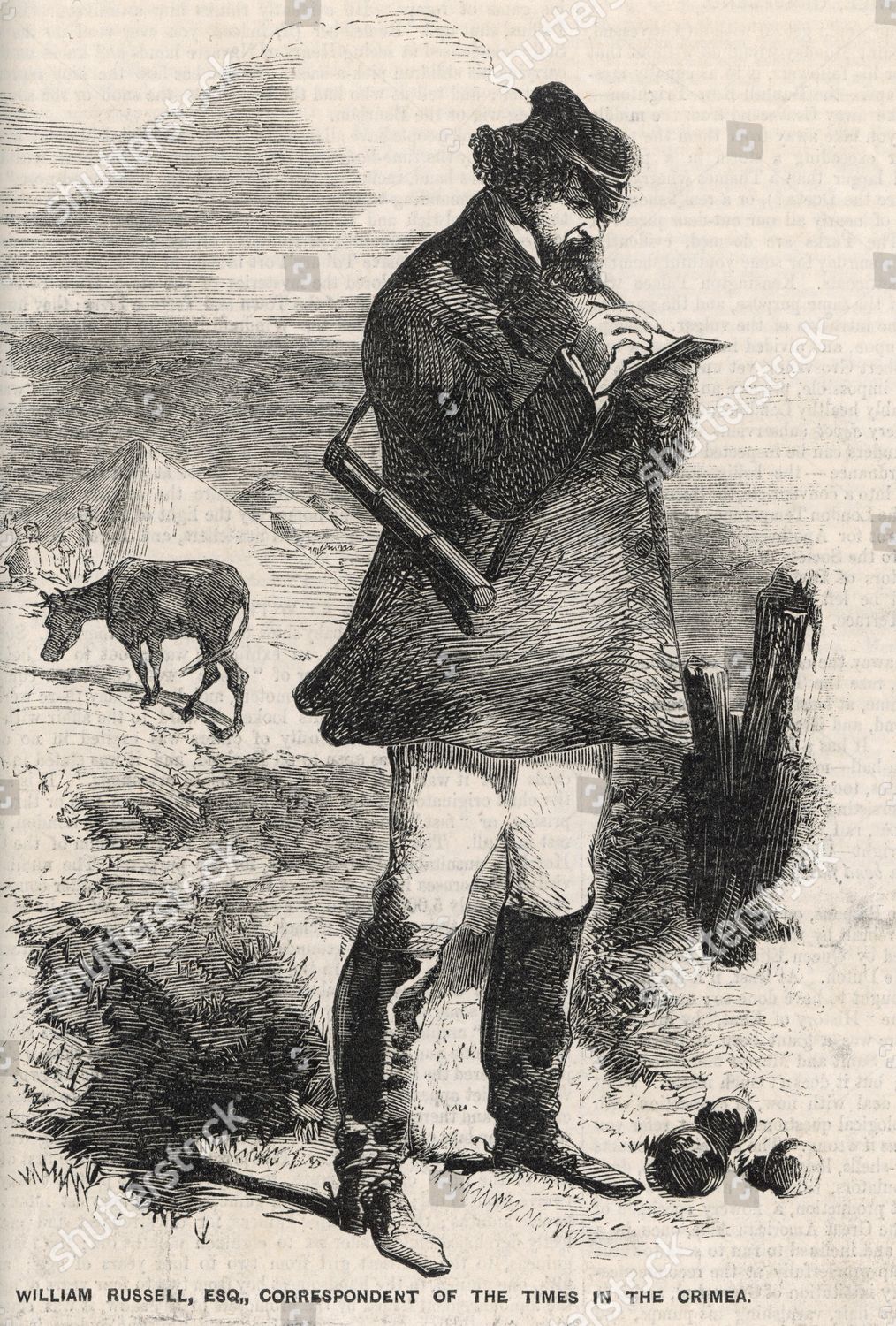 Sir William Howard Russell British War Editorial Stock Photo - Stock ...