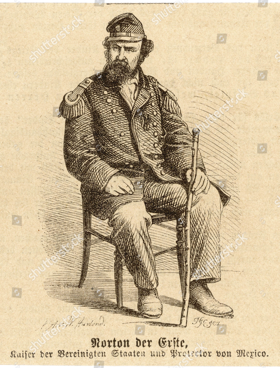 Joshua Emperor Norton Claimant Imperial Throne Editorial Stock Photo ...