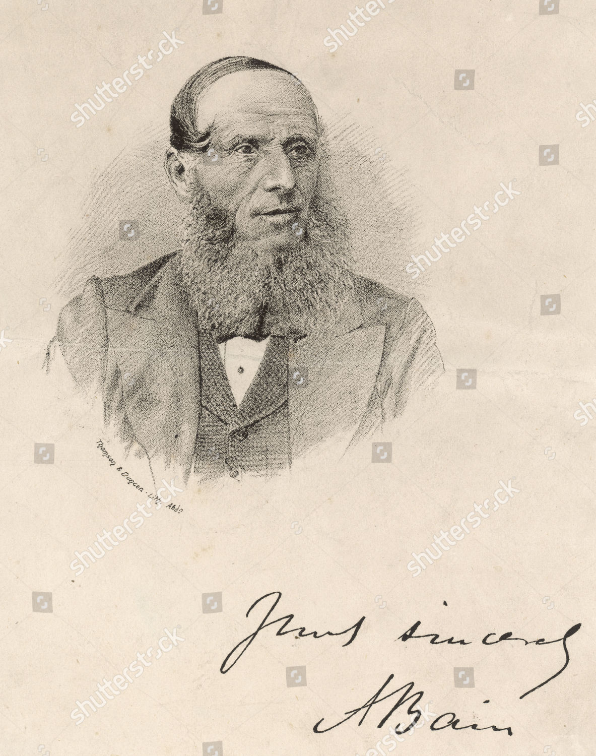 Alexander Bain Scottish Inventor Electrician 1810 Editorial Stock Photo ...