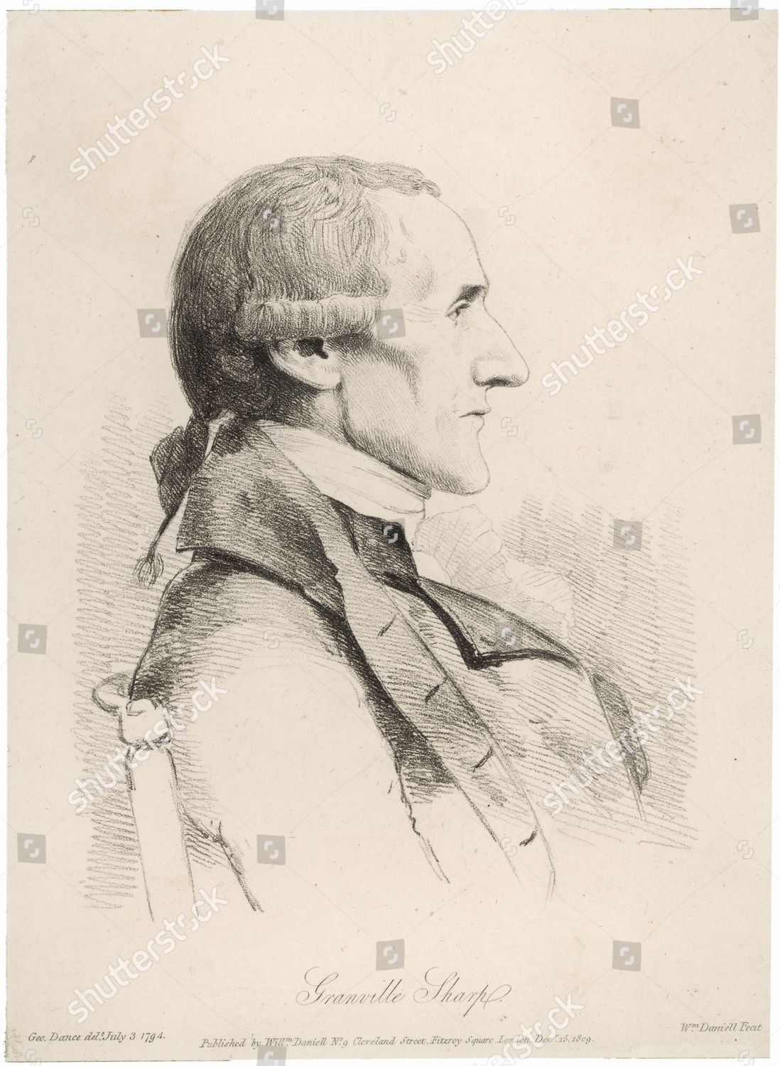 Granville Sharp Scholar Reformer Founder Society Editorial Stock Photo ...