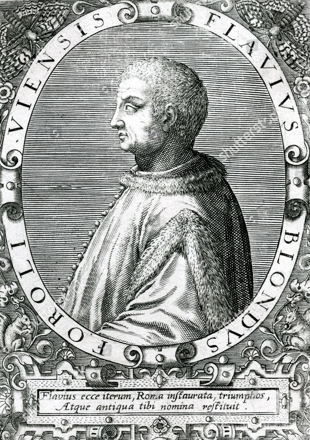 Flavio Biondo Italian Historian Antiquary 1388 Editorial Stock Photo ...