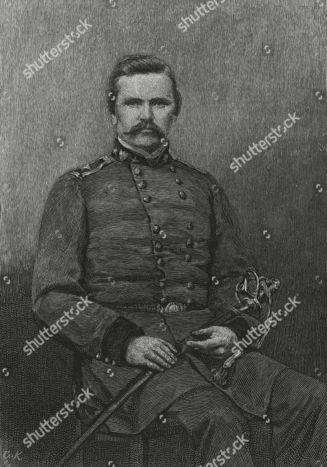 Simon Bolivar Buckner American Confederate General Editorial Stock ...