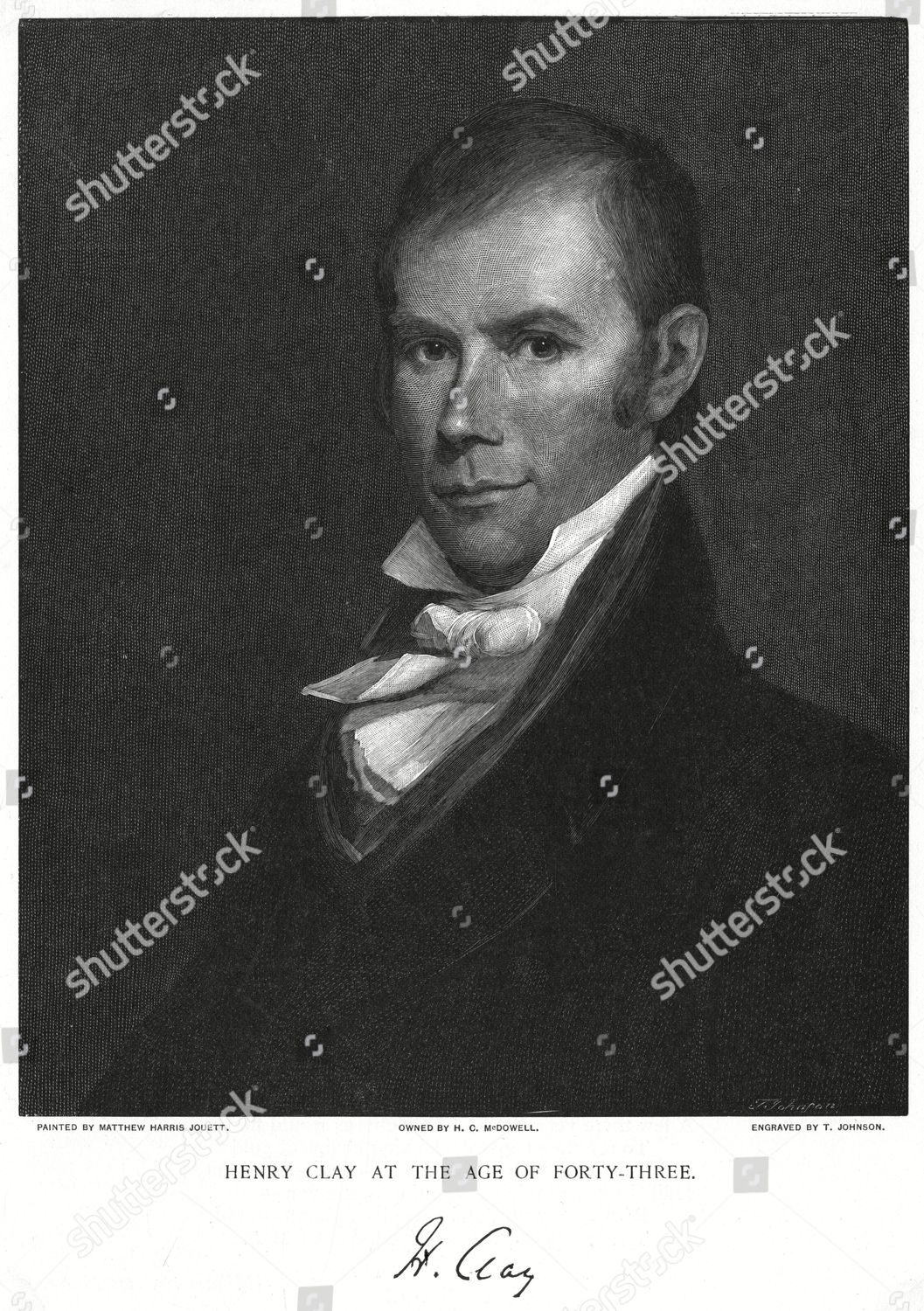 Henry Clay American Statesman Age 43 Editorial Stock Photo - Stock ...