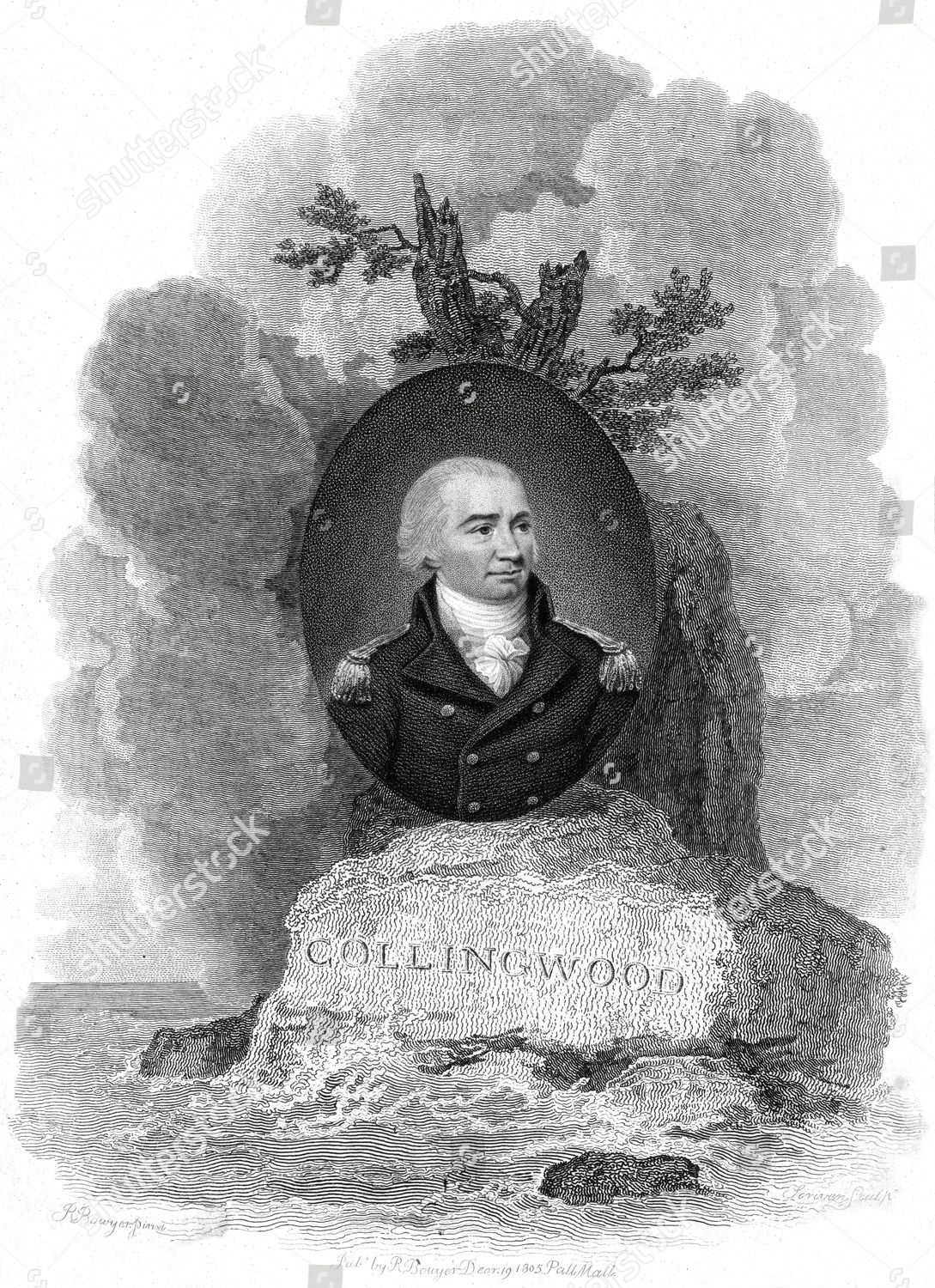 Cuthbert Lord Collingwood British Naval Commander Editorial Stock Photo ...