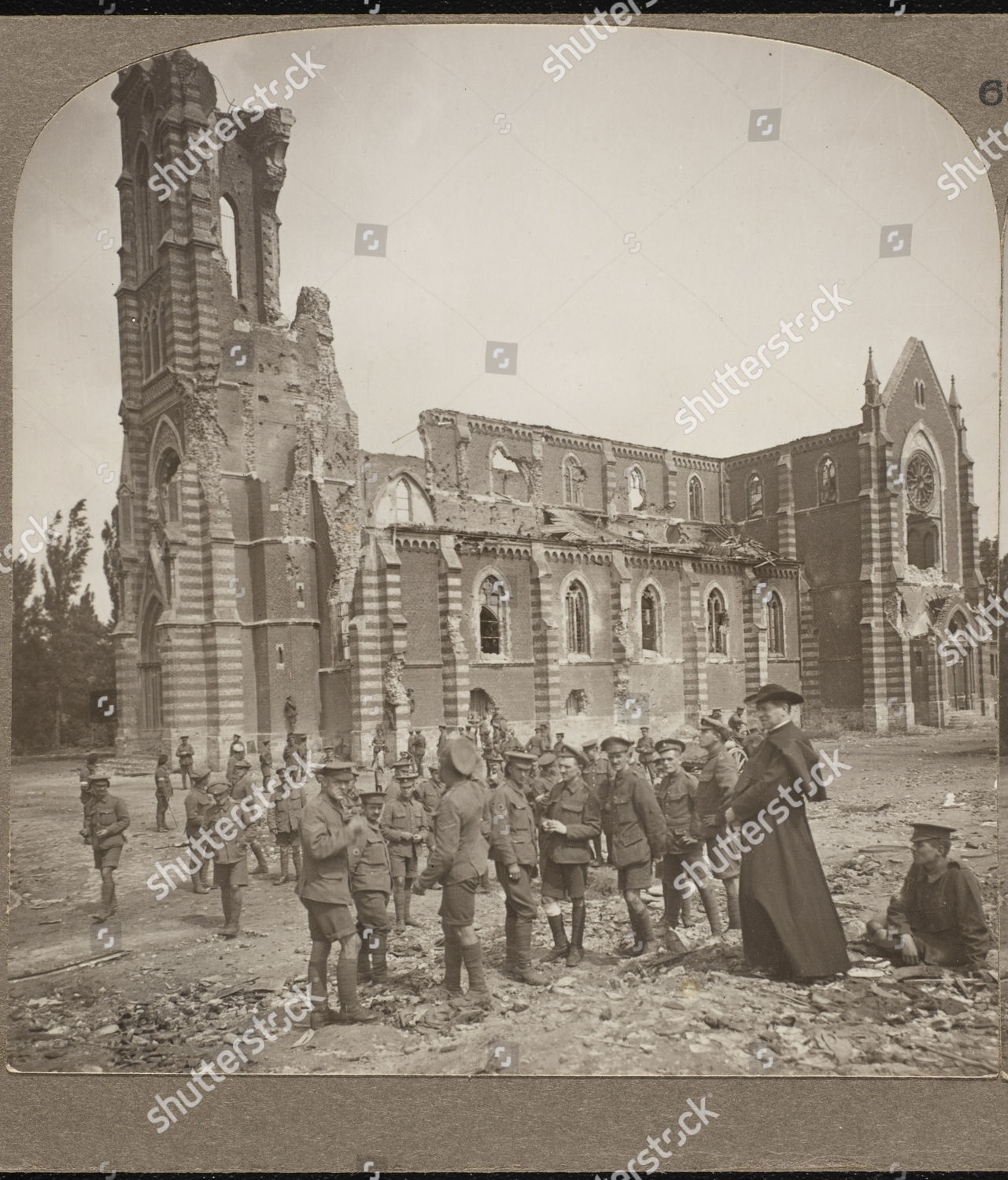 French Cure Tells British Infantrymen How Editorial Stock Photo - Stock ...