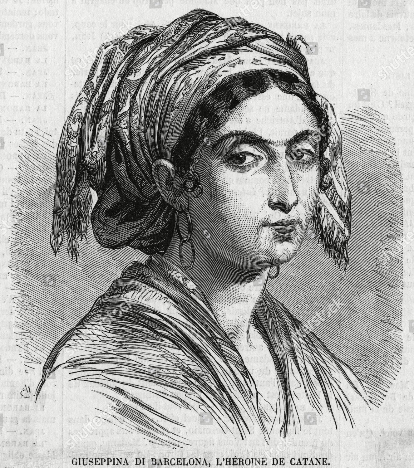 Giuseppina Di Barcelona Sicilian Heroine Who Editorial Stock Photo ...