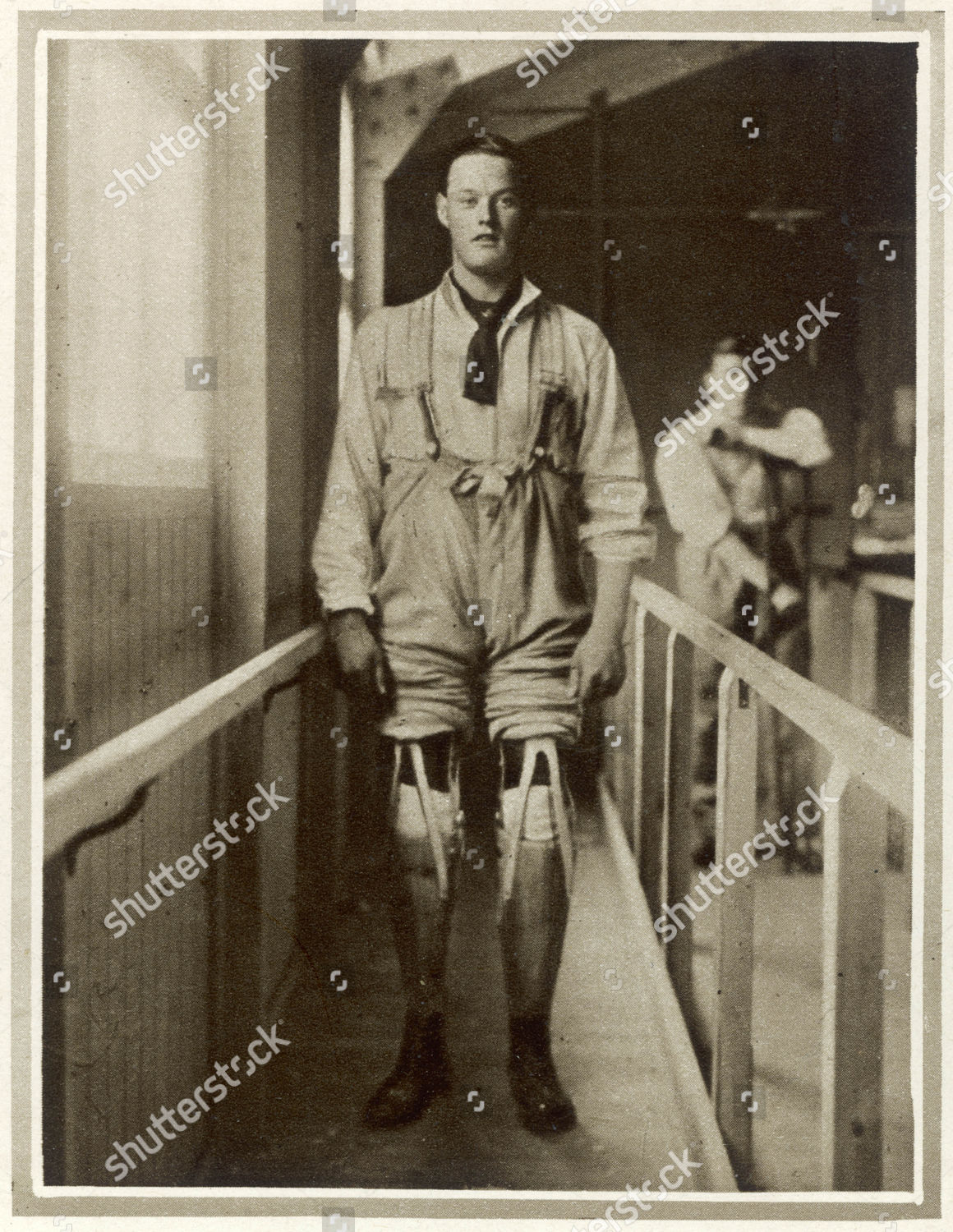 Wounded British Soldier Making His First Editorial Stock Photo - Stock ...