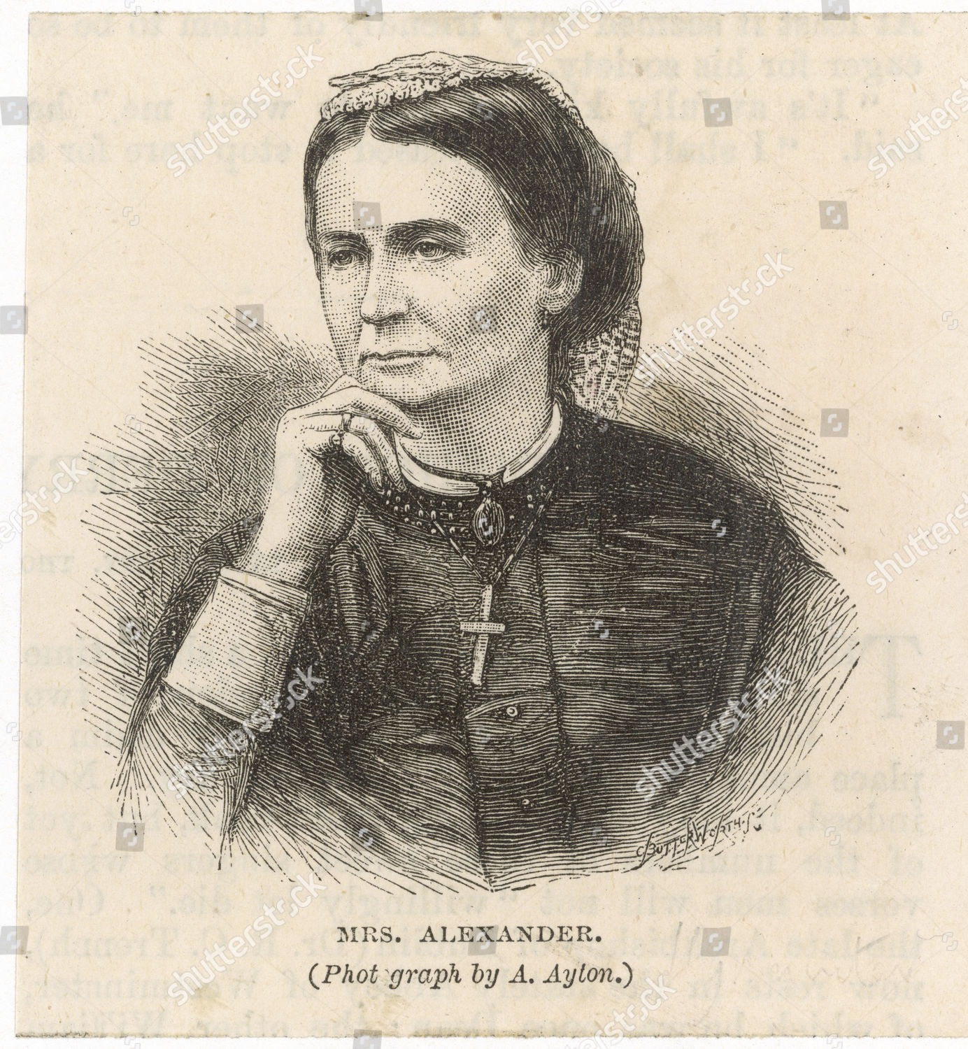 Mrs Cecil Frances Alexander Humphreys Hymn Editorial Stock Photo ...